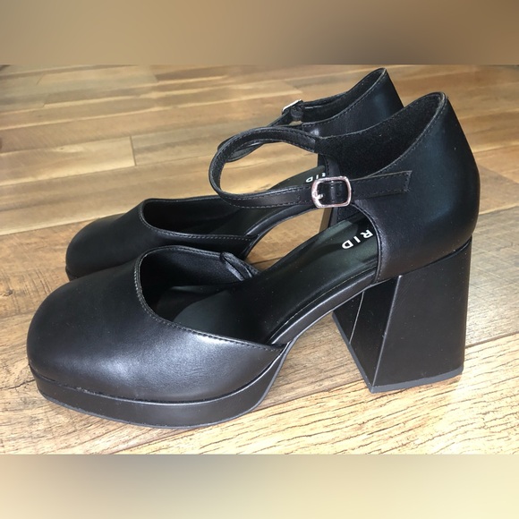 torrid | Shoes | Torrid Black Platform Block Heel Dorsay Mary Jane ...